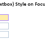 Changing Form Input (Textbox) Style on Focus using jQuery